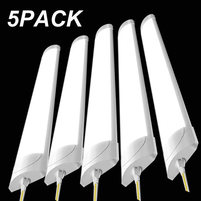 6X 3FT LED Batten Light 6500K Daylight Fluorescent Strip Slim Fitting ...