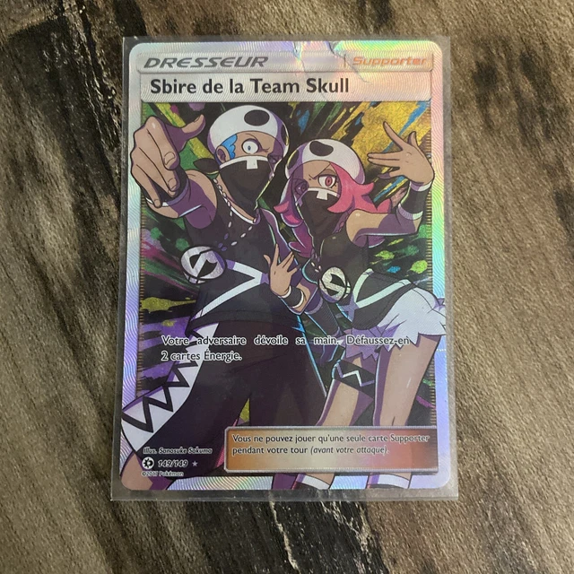 CARTE POKÉMON SBIRE de la Team Skull Full Art 149/149 - Soleil et Lune ...