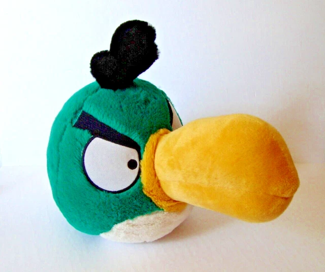 ANGRY BIRDS HAL Toucan Green and Yellow Plush Stuffed Animal Toy $24.99 ...