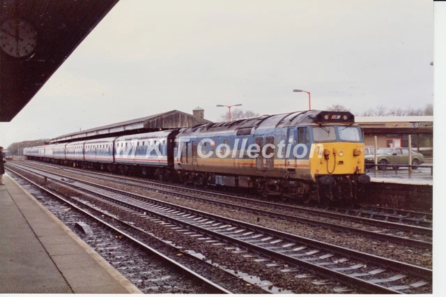 RAIL PHOTO CLASS 50 50044 @ Oxford ECS for 12:00 to Paddington 2/1/88 £ ...