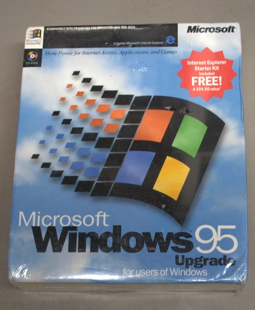 MICROSOFT WINDOWS 95 *NIB Unopened!* £78.21 - PicClick UK