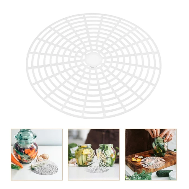 5 PCS KIMCHI Jar Press Fermentation Plate Fermenting Mesh Presser $32. ...