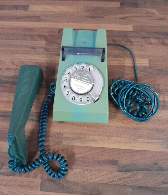 GREEN ROTARY TRIM phone 1970s £7.99 - PicClick UK