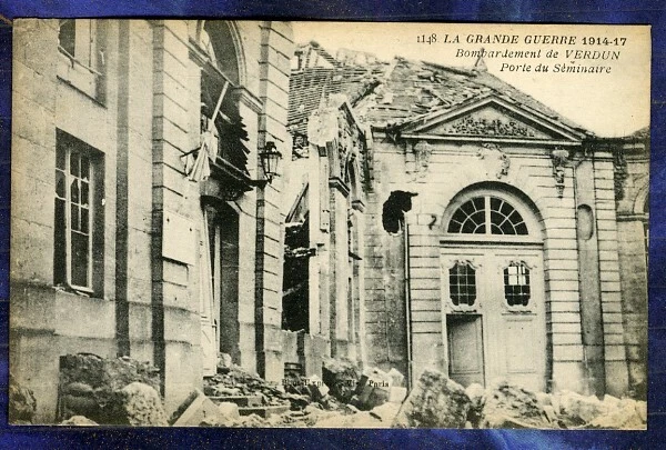 CPA WWI WW1 Guerre 14/18 Bombardement Verdun Bombing Porte S minaire Seminary EUR 7,00 - PicClick FR