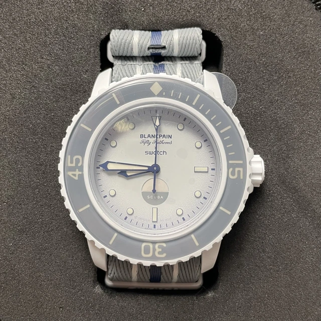 SWATCH X BLANCPAIN Bioceramic Scuba Fifty Fathoms Antarctic Ocean EUR ...