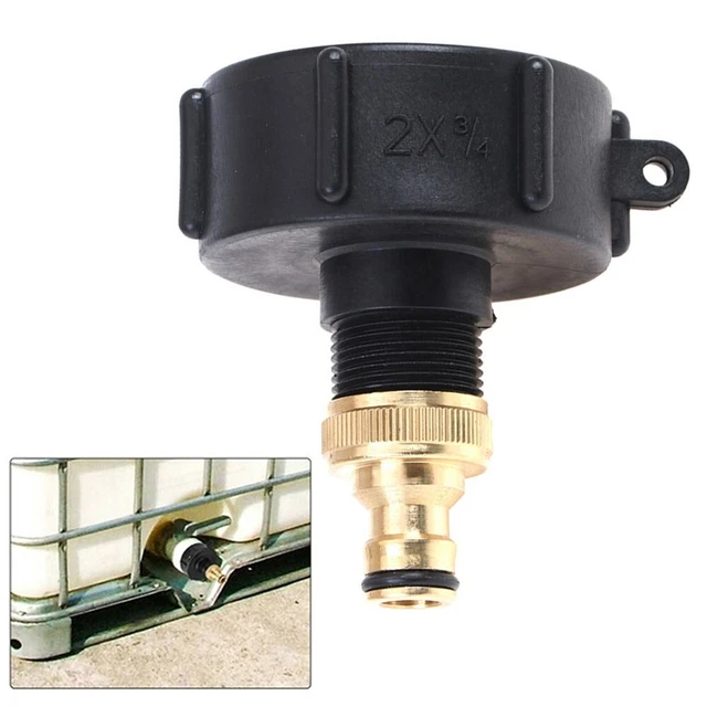 IBC TANK FITTING Cap 60mm Female Connector Brass Outlet Easy to Install ...