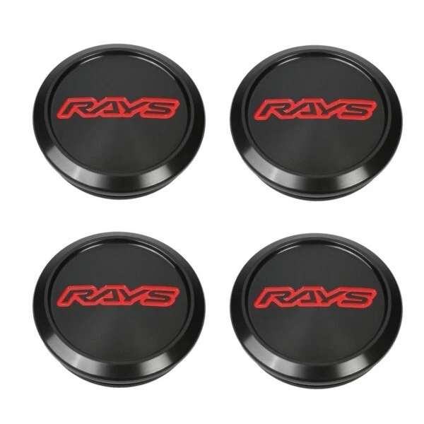 RAYS VOLK RACING Center Cap ZE40 TE37 Ultra Saga Sonic CE28 G25 BK/RD ...