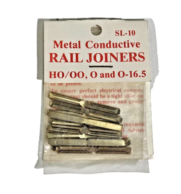 PECO SL-10 METAL Conductive Rail Joiners HO/OO And O-16.5 Model Train ...