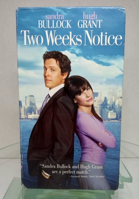TWO WEEKS LATER VHS Tape Vintage Movie Sandra Bullock Hugh Grant £1.63 ...