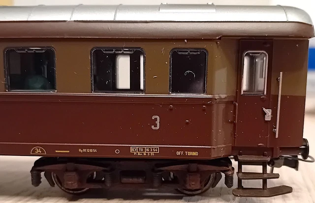 ACME CARROZZA FS tipo 1946 castano isabella 3^ classe Art.50214 ...