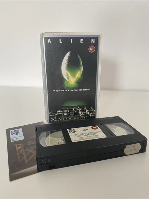 ALIEN - VHS Cassette- Sigourney Weaver - Dir Ridley Scott RARE 1992 ...