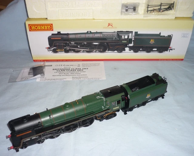 HORNBY OO GAUGE BR CLAN CLASS 6MT 4-6-2 TENDER LOCO 72000 CLAN BUCHANAN ...