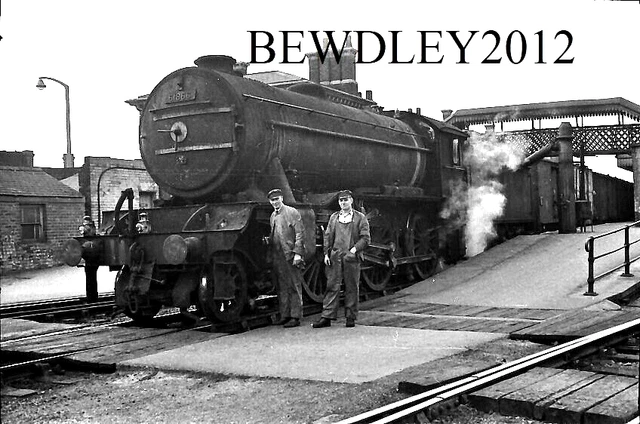 NEGATIVE 35MM LNER K3 61866 IMMINGHAM ENGINE AT GAINSBOROUGH STATION ...