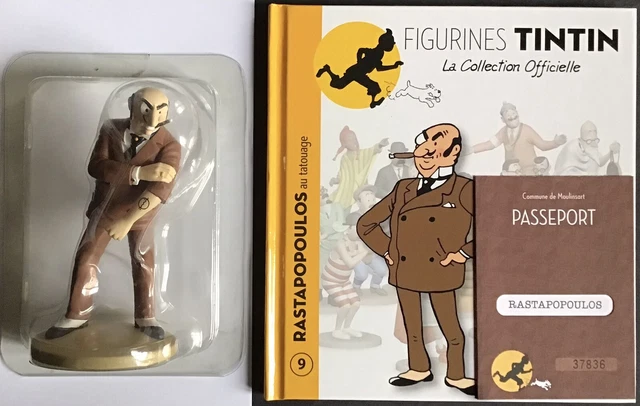 TINTIN RASTAPOPOULOS AU tatouage Figurine Collection officielle n°9 ...