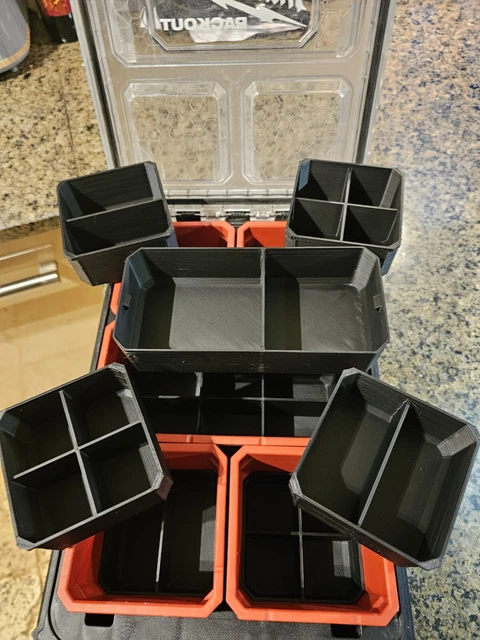 MILWAUKEE PACKOUT ORGANISER RED 4932464083 4932471064 Bin Divider Nest ...