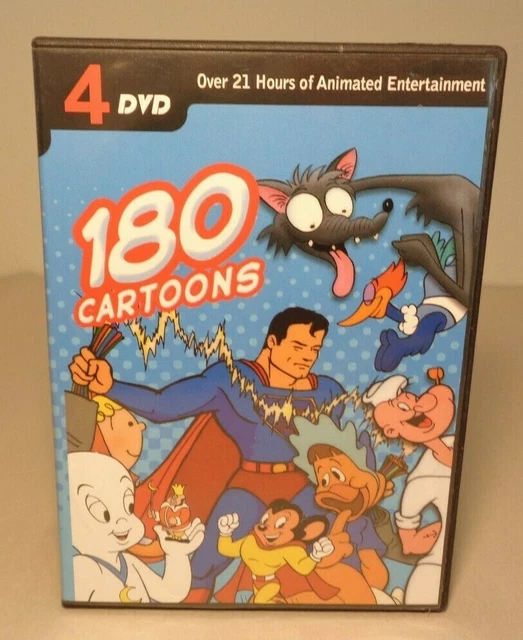 180 Cartoons New Dvd 4 Disc Set Over 21 Hours Of Animated Entertainment