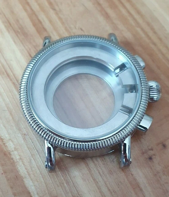 XXL WATCH CASE for ETA Valjoux 7750 swiss made movement onion crown ...