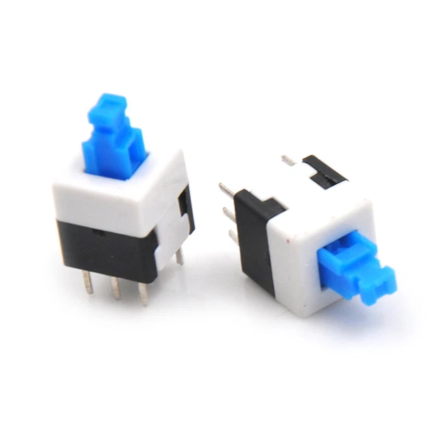 10X 8*8MM LATCHING Switch Button Switches Double Row Self-locking 6 Pin ...