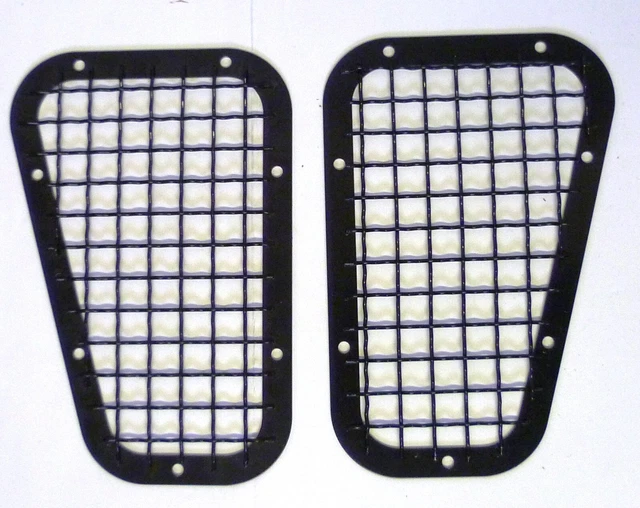 LAND ROVER DEFENDER Kahn Wing Top Air Intake Grilles. Stainless Steel ...