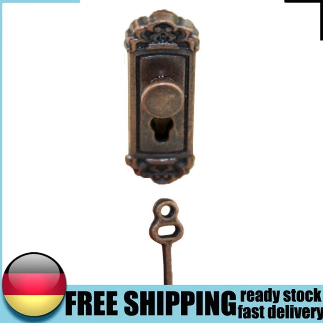 1/12 DOLLHOUSE MINIATURE Door Lock Key Set Doll House Fairy Mini Door ...