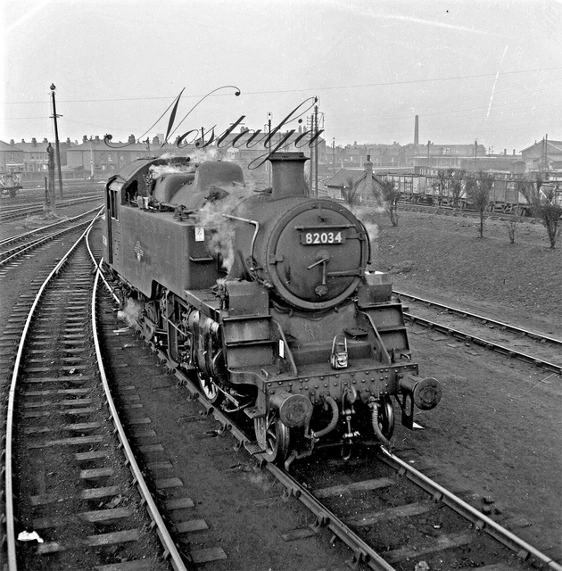 ORIGINAL NEGATIVES X 3 Patricroft MPD green livery 82034 ex Western ...
