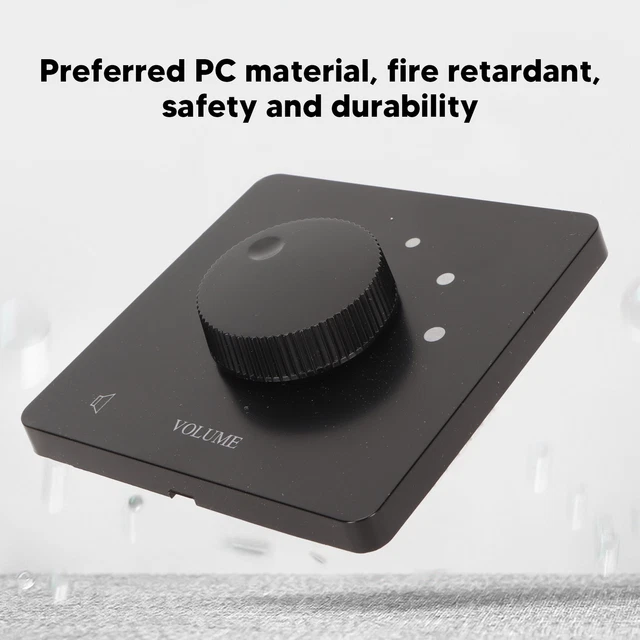 50W SPEAKER VOLUME Control Knob Wall Mount Plate Volume Controller £10. ...