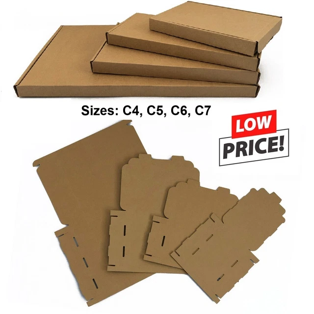 ROYAL MAIL PIP Large Letter Cardboard Postal Boxes Brown Dl C4 C5 C6 C7 ...