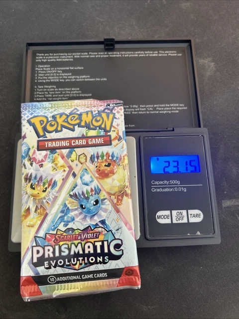 POKÉMON TCG - Prismatic Evolutions Booster Pack - Sealed - HEAVY PACK ...