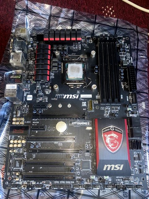 MSI H97 GAMING 3 Motherboard + i5-4430 CPU £31.92 - PicClick UK