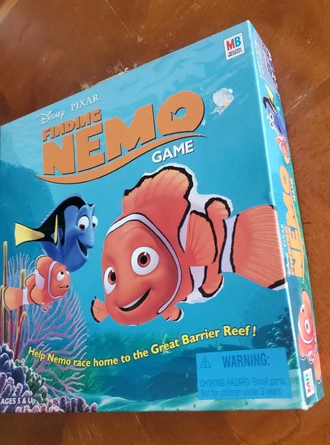 RARE WALT DISNEY Pixar Finding Nemo Board Game 2003 Milton Bradley ...
