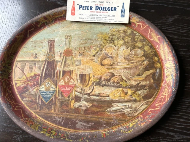 PRE PRO PETER Doelger Beer Tray LOT Ink Blotter Brewery New York ...