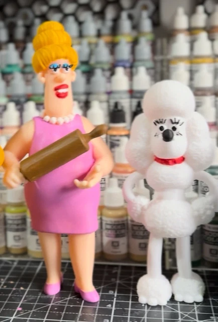 WALLACE AND GROMIT Piella Bakewell & Fluffles 3D Print Figures £68.32 ...