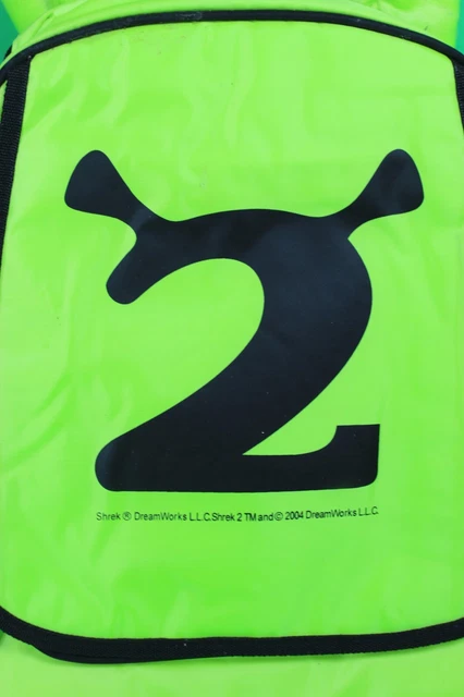 SHREK RUCKSACK BACKPACK Dreamworks LLC Green Shrek 2 From 2004 Vintage ...