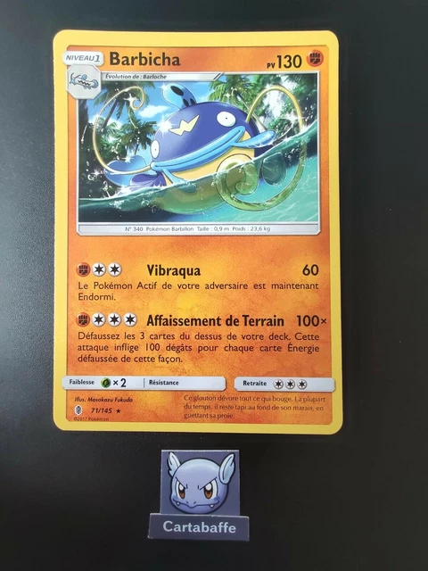 CARTE POKÉMON BARBICHA 71/145 Rare SL2 Gardiens Ascendants EUR 1,85 ...