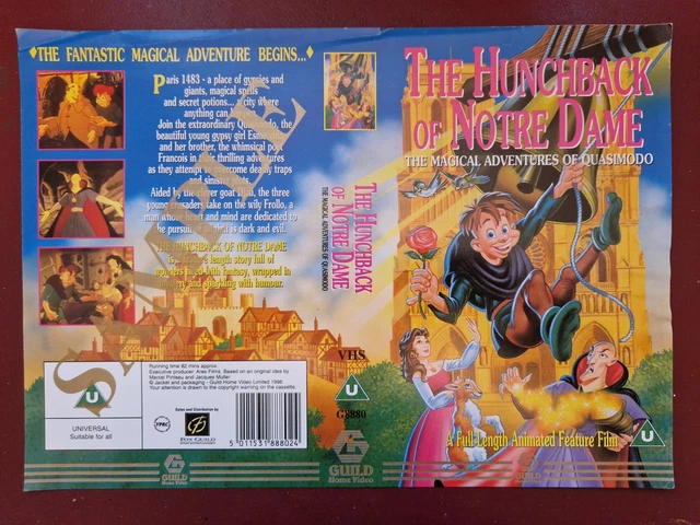 THE HUNCHBACK OF Notre Dame - Guild - Promo Sample Video Sleeve/Cover # ...