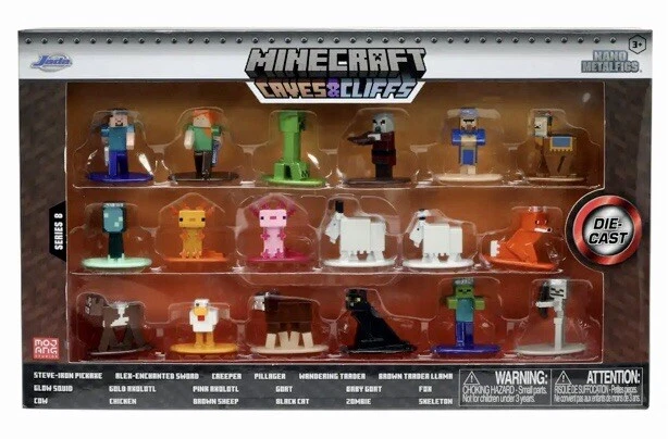 MINECRAFT CAVES & Cliffs Series 8 Nano Die-Cast Figures £18.29 ...