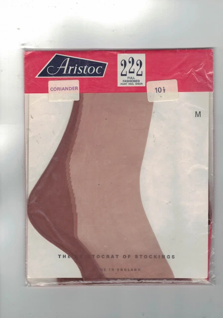 VINTAGE ARISTOC 222 Fully Fashioned Seamed Stockings Size 10.5 ...