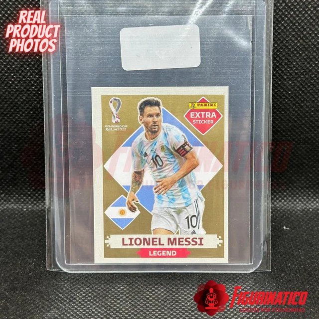 RARE PANINI FIFA World Cup Qatar 2022 - GOLD Extra Sticker Lionel Messi £143.24 - PicClick UK
