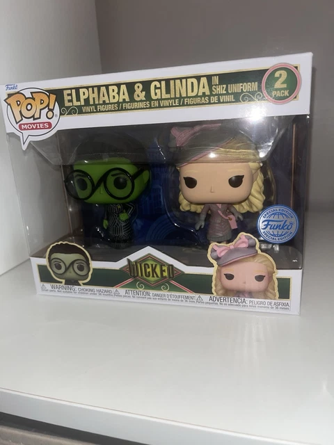 FUNKO POP WICKED Elphaba & Glinda In Shiz Uniform 2-Pack £75.00 ...