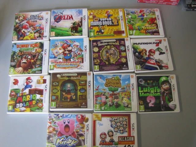 LOT 14 X NINTENDO 3DS 3 DS BOITE VIDE PAS DE JEUX / ONLY BOX NO GAME Mario Zelda EUR 13,50 ...