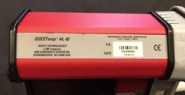 3M QUEST TSI - Questemp 46 Heat Stress Monitor - QT46WWB - WBGT ...