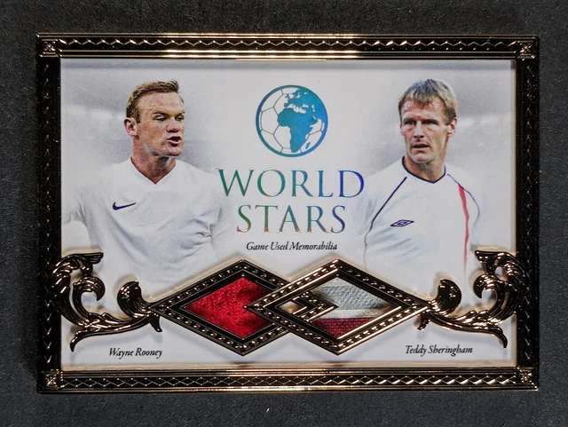 2023 FUTERA UNIQUE WAYNE ROONEY / TEDDY SHERINGHAM 1/1 Dual Patch #WTG33 England EUR 1,84 ...