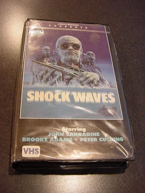 SHOCK WAVES VHS Horror RARE OOP Prism Entertainment Clamshell 1977 ...