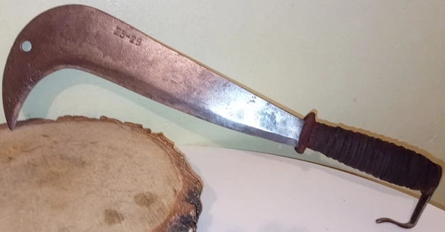 ANCIENNE BELLE SERPE numérotée 75-29 avec son manche en Cuir. EUR 15,00 ...