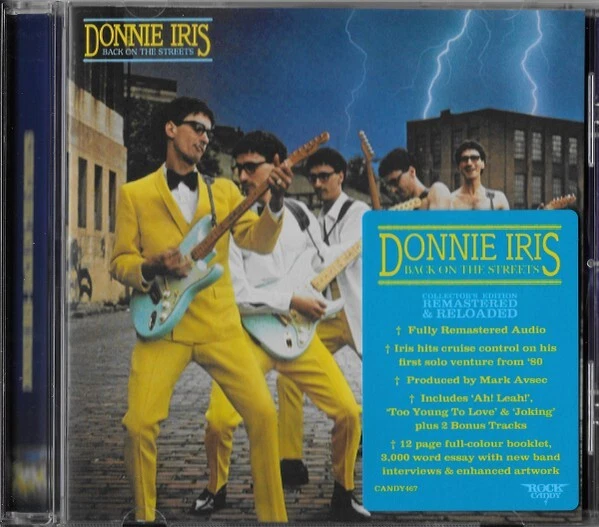 DONNIE IRIS BACK On The Streets 2021 Rock Candy Remaster Cd Candy467 New Sealed EUR 19,99 ...