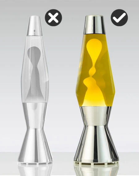 MATHMOS ERSATZFLASCHE Yellow-White für Lavalampe Astro Sonderfüllung ...