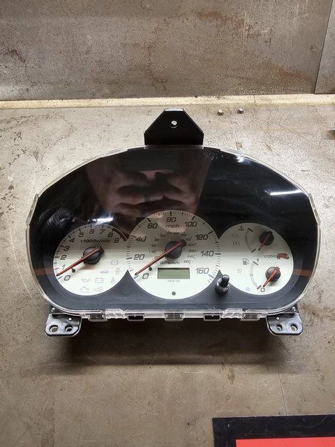 GENUINE HONDA CIVIC Type R Ep3 White Speedo Head Instrument Cluster ...