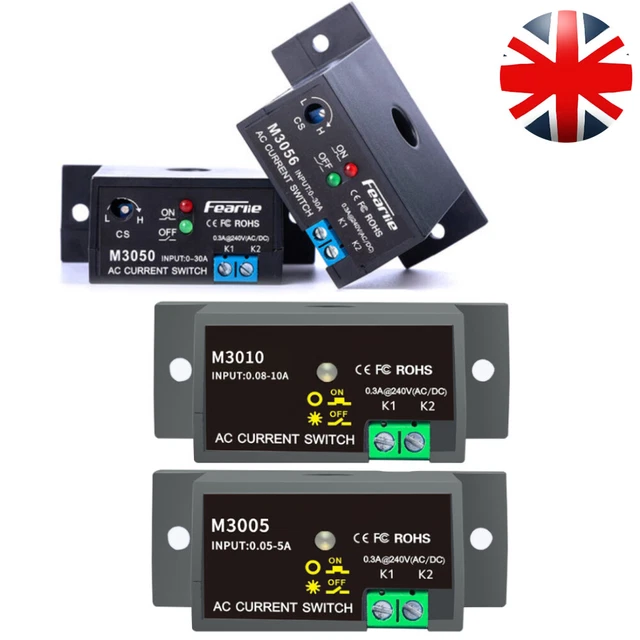 AC CURRENT SENSING Switch Induction Relay Inductor Self-Powered Sensing ...