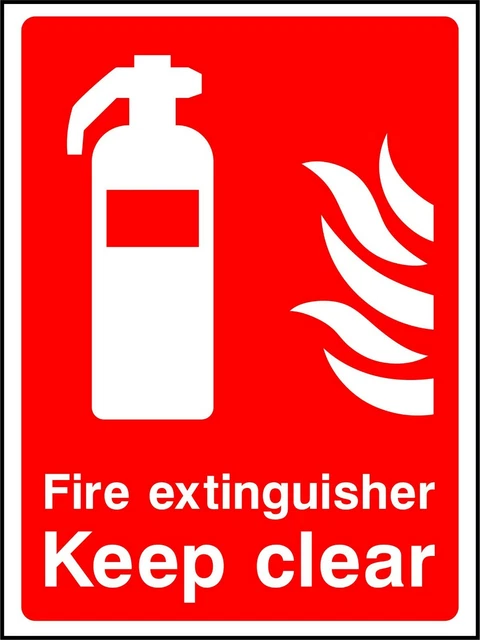 SAFETY SIGN FIRE Safety Signs - Adhesive Waterproof Vinyl Sticker High ...