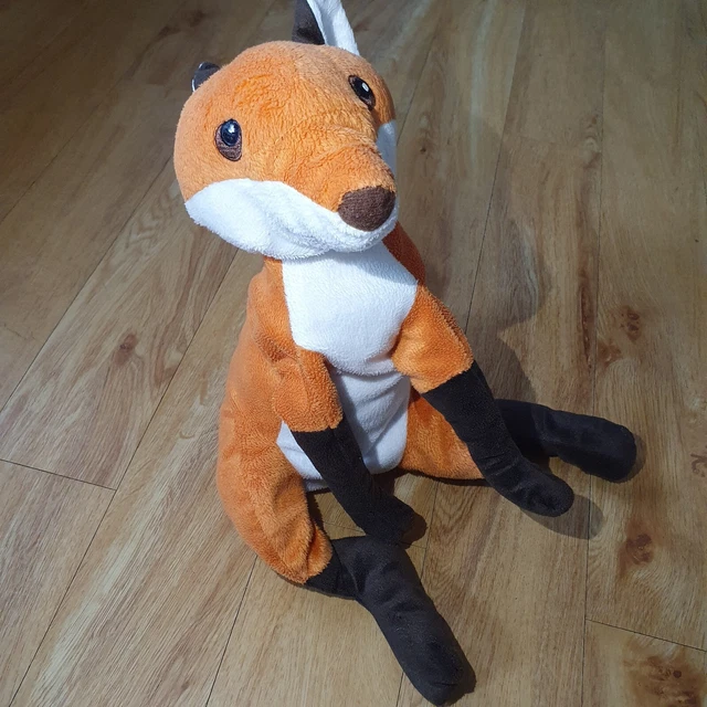 IKEA VANDRING RAV Fox Mum Soft Toy Plush 15” long approx Orange Dog ...